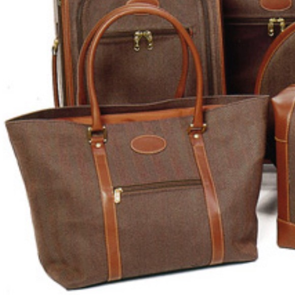 French | Bags | French Luggage 6 Carry On Tote Herringbone | Poshmark